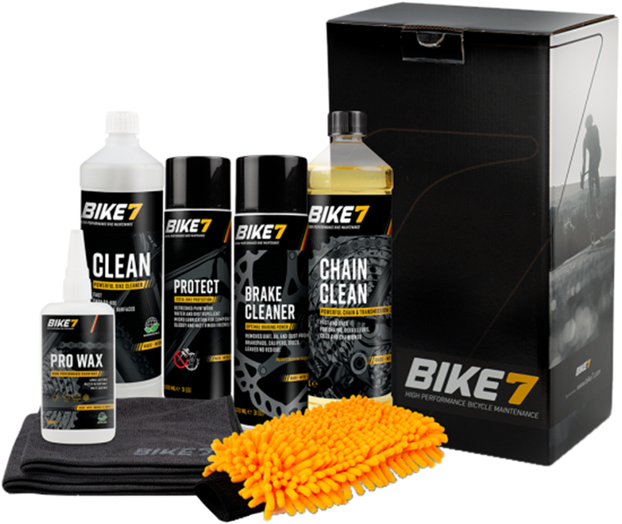 Zestaw do czyszczenia roweru BIKE7 Care Pack Wax | CentrumRowerowe.pl