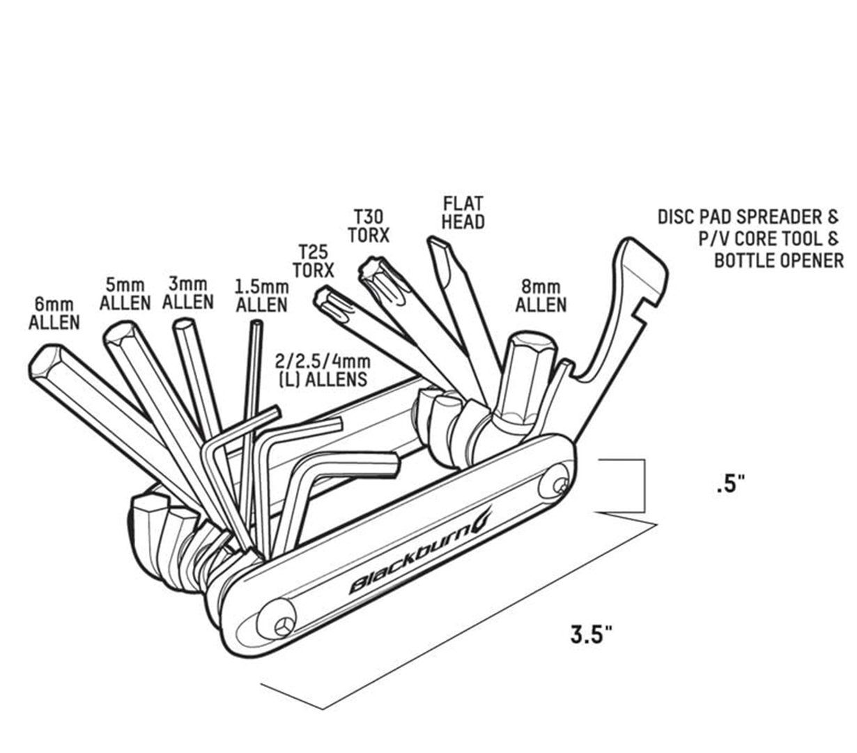 Multitool BLACKBURN Grid 13 | CentrumRowerowe.pl