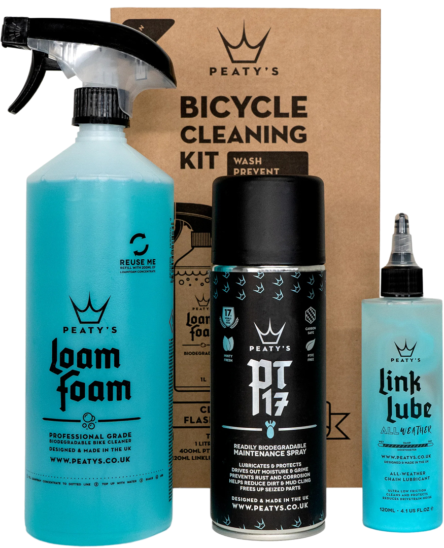 Zestaw do czyszczenia roweru PEATY'S Wash Prevent Lubricate Starter Pack | CentrumRowerowe.pl