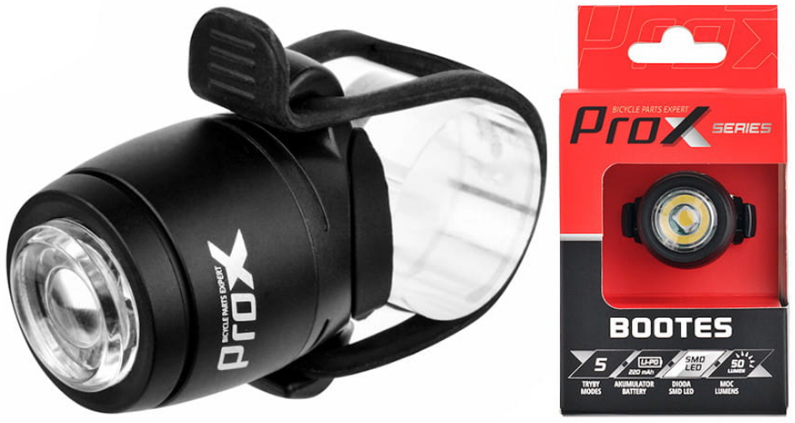 Lampka przednia PROX Bootes | CentrumRowerowe.pl
