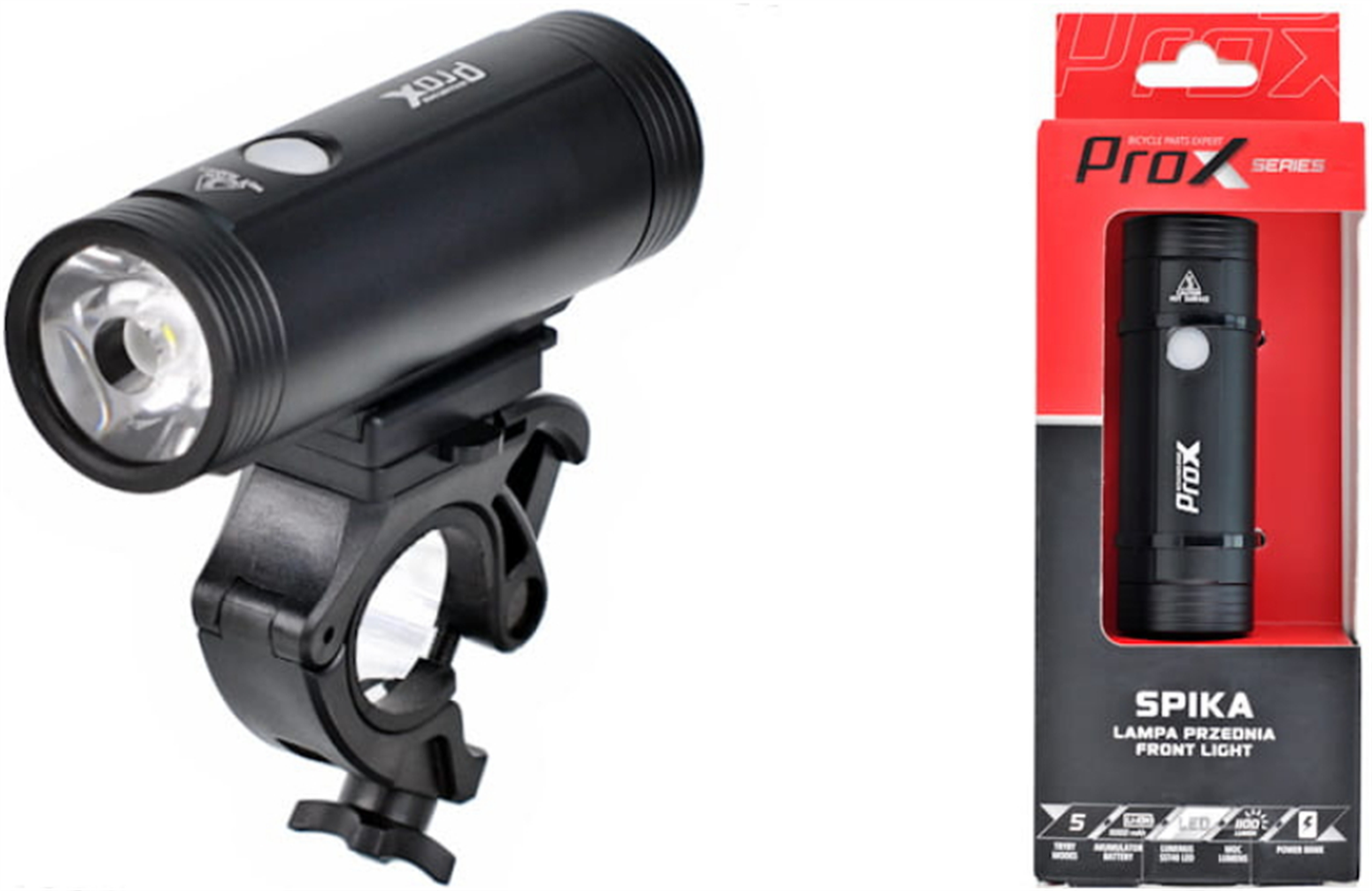 Lampka przednia PROX Spika | CentrumRowerowe.pl