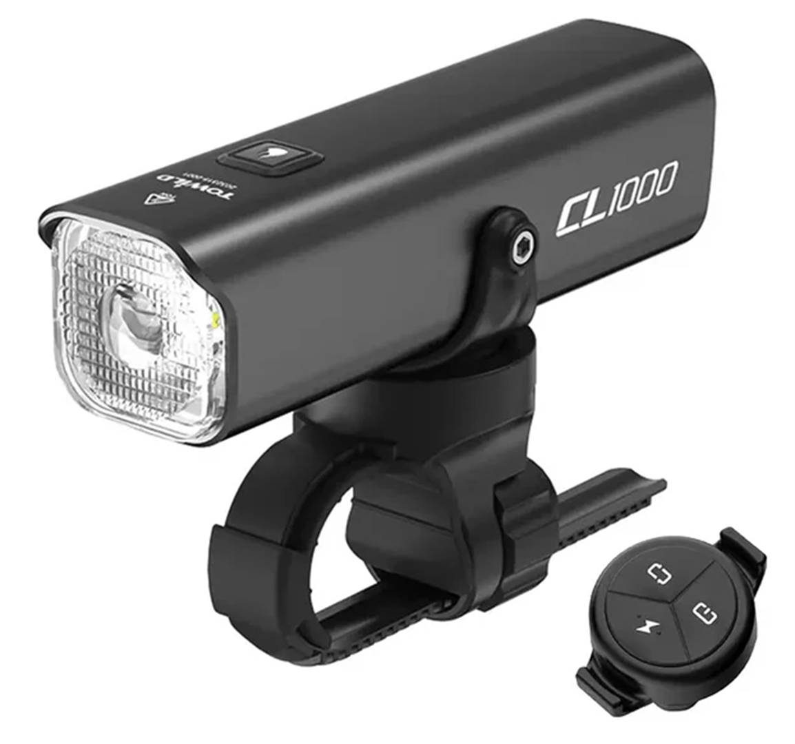 Lampka przednia TOWILD CL1000 + pilot ACL-01 | CentrumRowerowe.pl